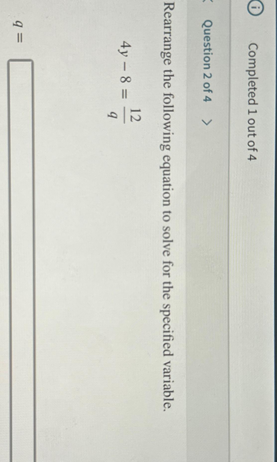 Solved Rearrange the following equation to solve for the | Chegg.com