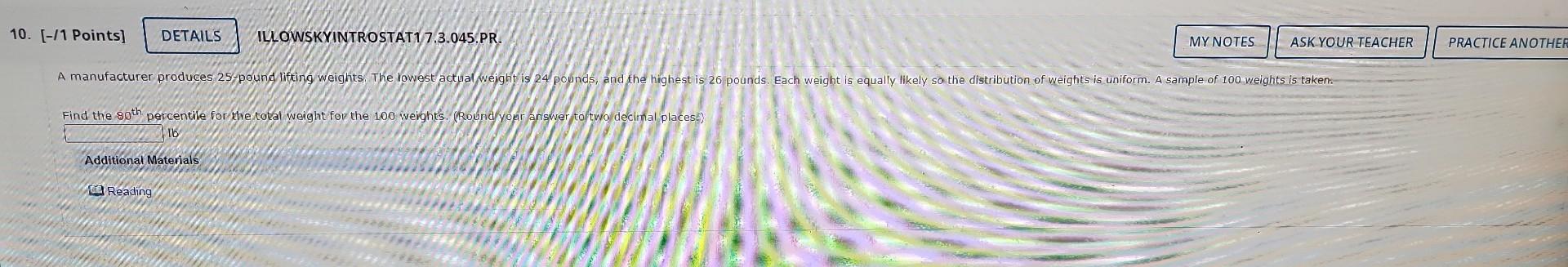 Solved 10. [-/1 Points] DETAILS | Chegg.com