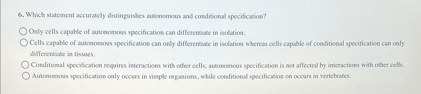 Solved Which statement accurately distinguishes autonomous | Chegg.com