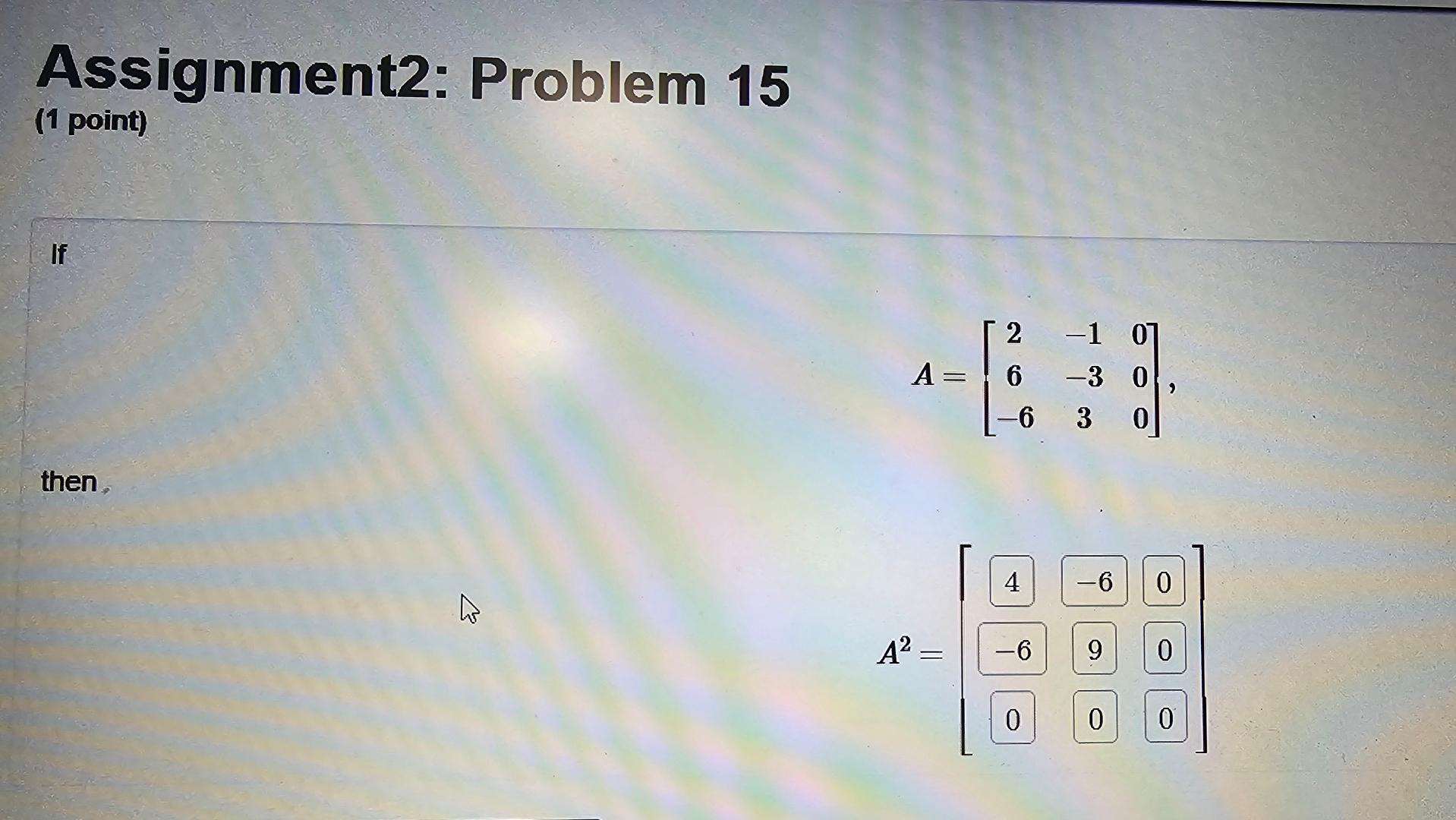 Solved Assignment2: Problem 15(1 | Chegg.com
