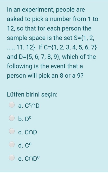 Solved In an experiment, people are asked to pick a number | Chegg.com