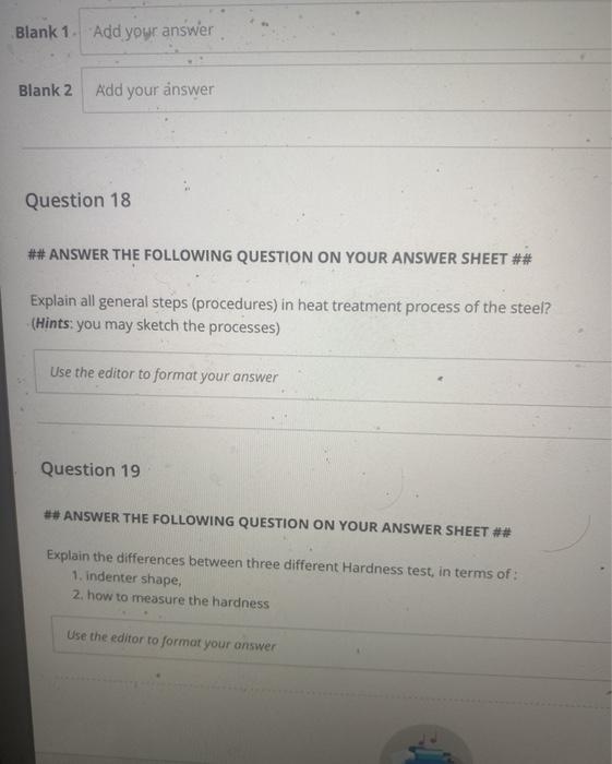 Solved Blank 1. Add your answer Blank 2 Add your answer | Chegg.com