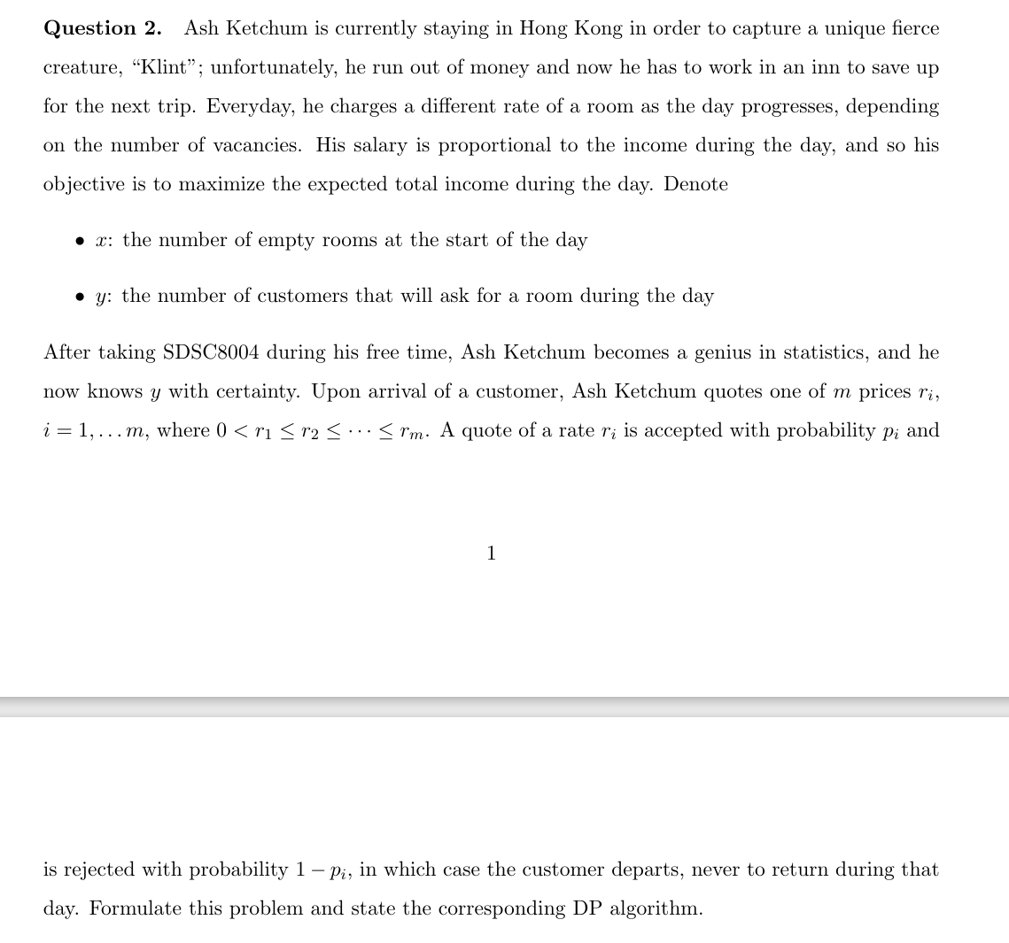 Solved Please answer this question in a math way, | Chegg.com
