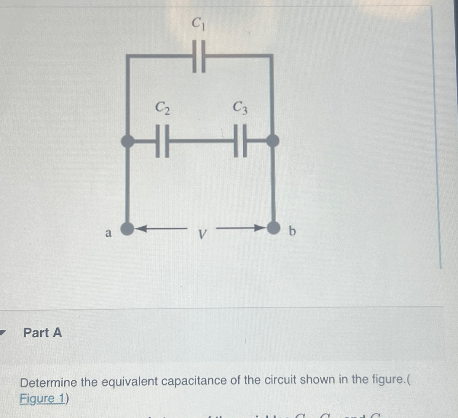 Solved Part ADetermine the equivalent capacitance of the | Chegg.com