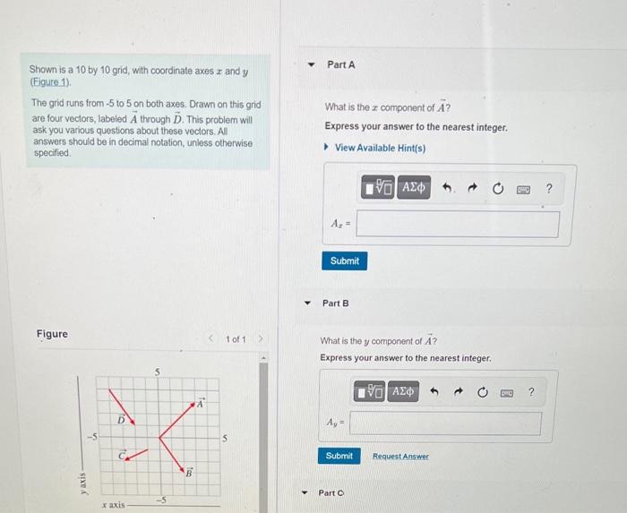 Solved Shown is a 10 by 10 grid, with coordinate axes x and | Chegg.com