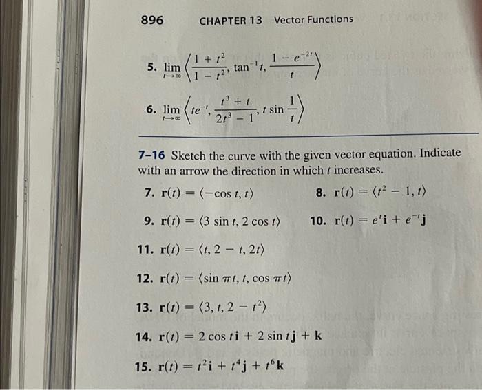 Solved 1-2. Find the domain of the vector function. 1. | Chegg.com
