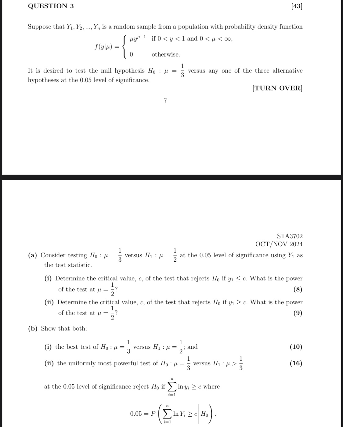 Solved Hi, ﻿please help me ﻿with Question 3QUESTION 3Suppose | Chegg.com