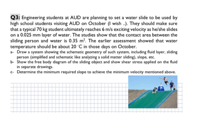 Solved Q3: Engineering students at AUD are planning to set a | Chegg.com