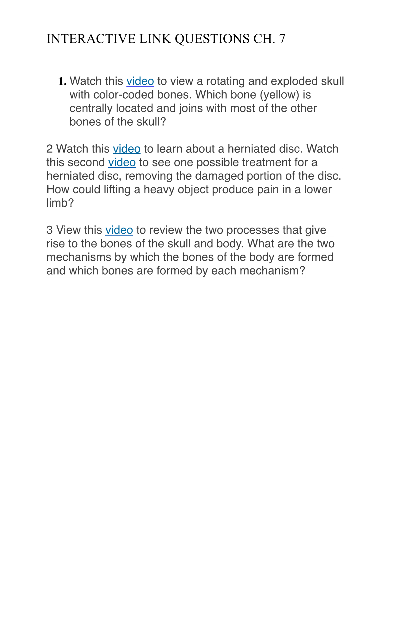 Solved INTERACTIVE LINK QUESTIONS CH. 7Watch this video to | Chegg.com