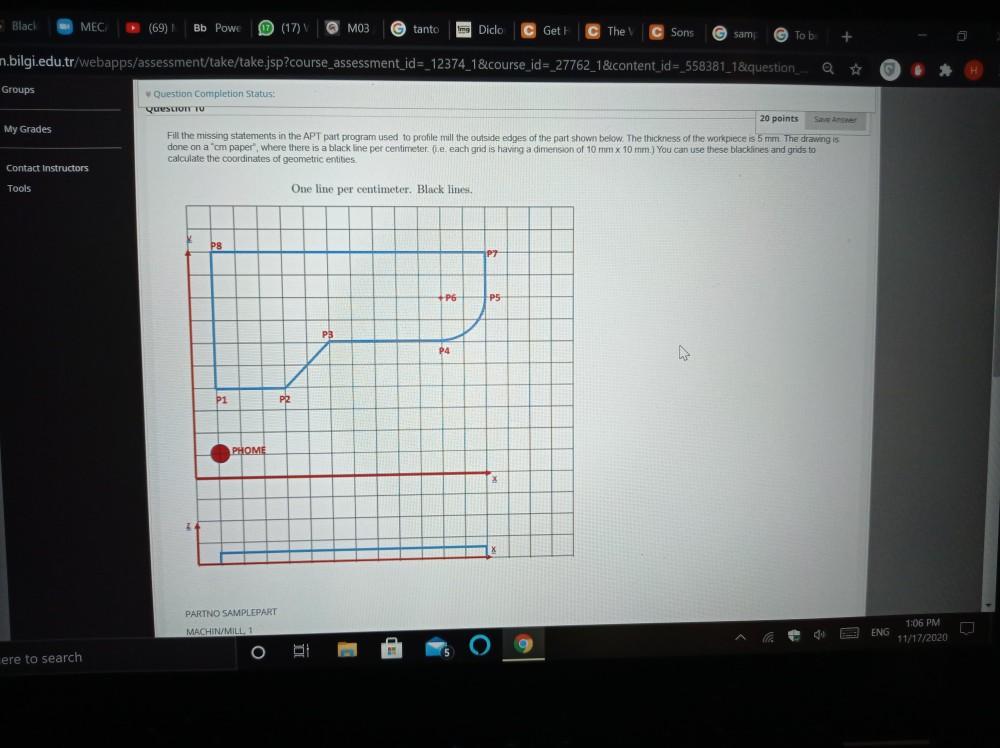 Solved Fill the missing statements in the APT part program | Chegg.com