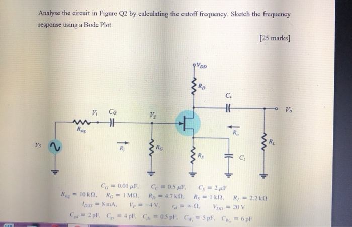 Solved Analyse the circuit in Figure Q2 by calculating the | Chegg.com
