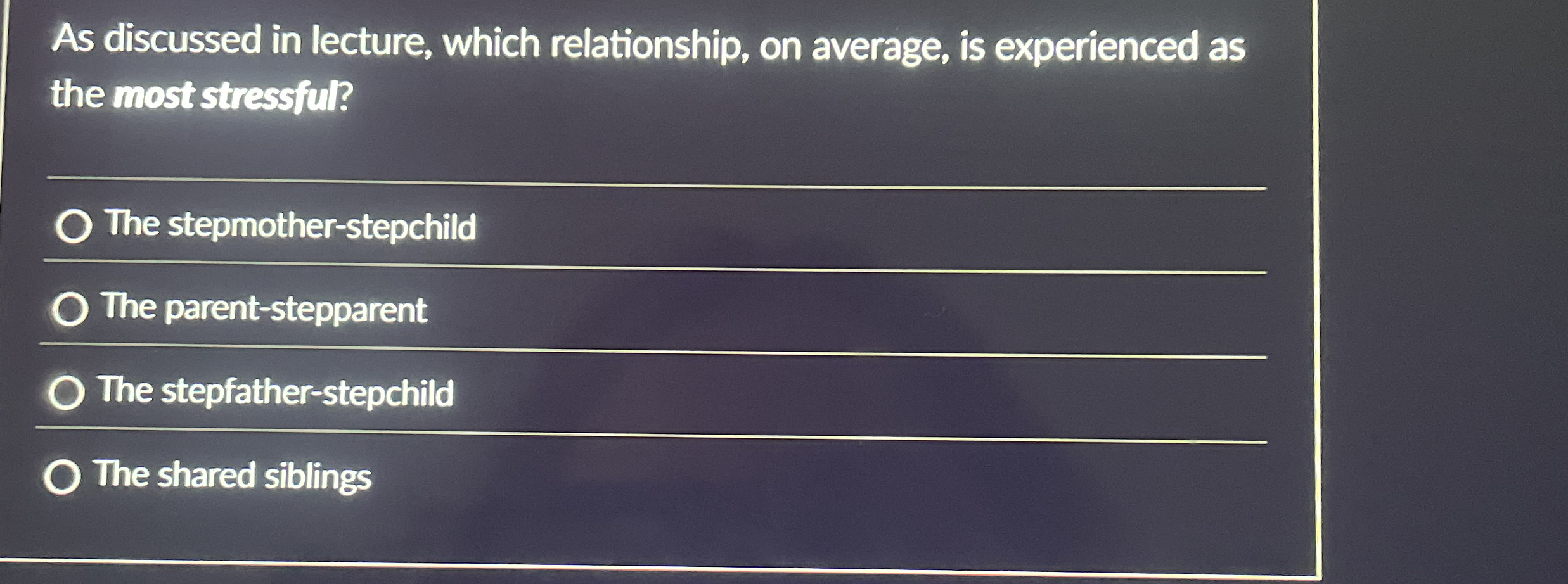 Solved As discussed in lecture, which relationship, on | Chegg.com