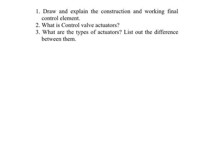 Solved 1. Draw and explain the construction and working | Chegg.com