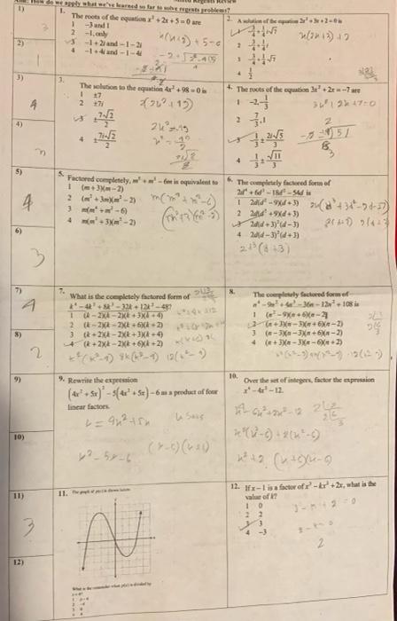 Solved Please answer them all and ignore my answers. | Chegg.com