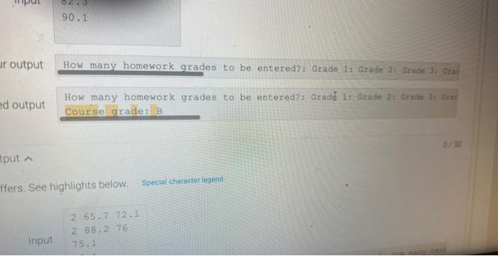5. 19 Programming Lab 2: Grade Calculator With | Chegg.com