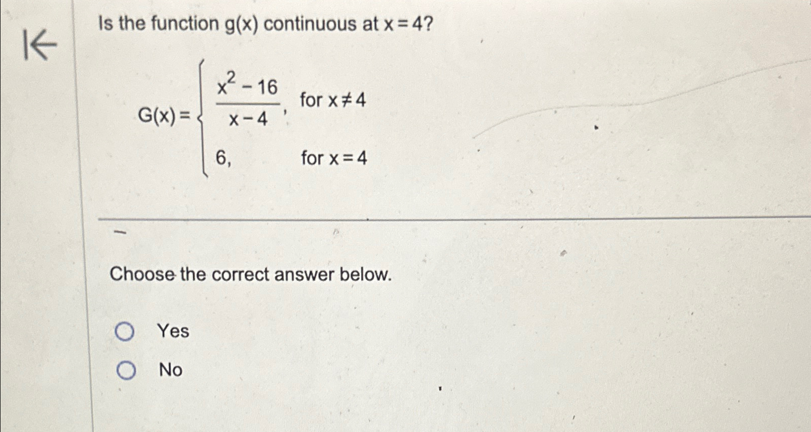 Solved Is the function g(x) ﻿continuous at | Chegg.com