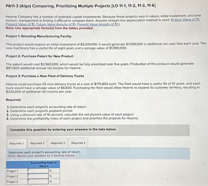 Solved PA11-3 (Algo) Comparing, Prioritizing Multiple | Chegg.com