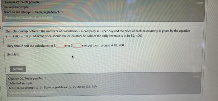 Solved Question 19. Points possible: 1 Unlimited attempts | Chegg.com