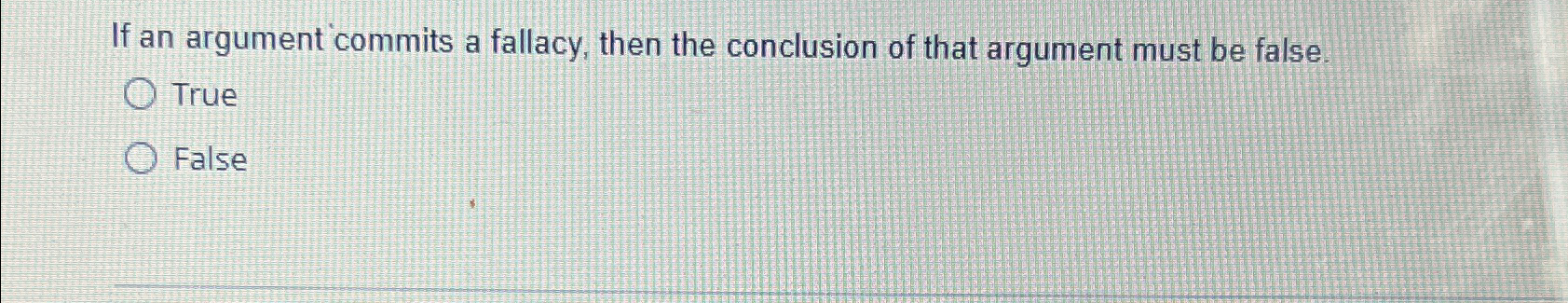 Solved If an argument commits a fallacy, then the conclusion | Chegg.com
