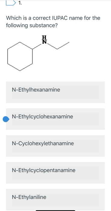 Solved D1. Which is a correct IUPAC name for the following | Chegg.com