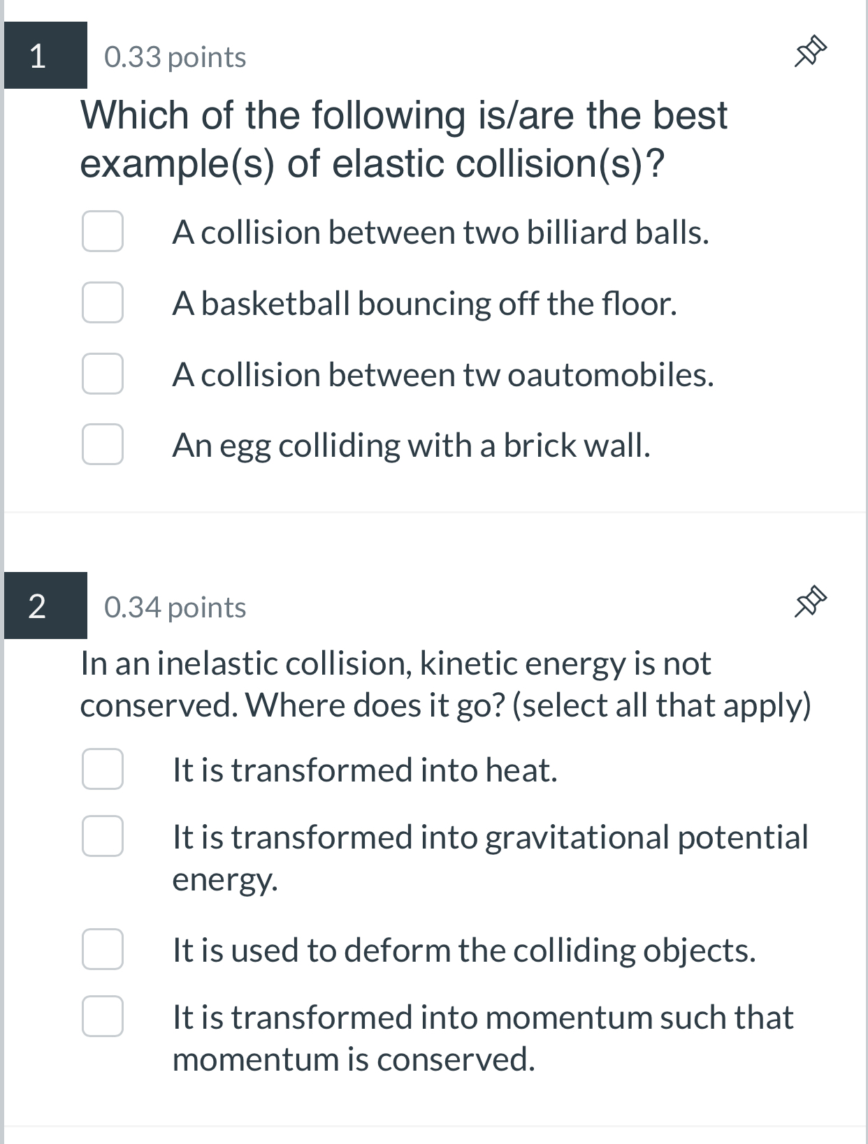 Solved 10.33 ﻿pointsWhich of the following is/are the best | Chegg.com