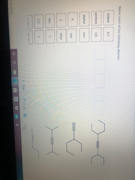 Solved Name each of the following alkynes, octyne 4,7 | Chegg.com