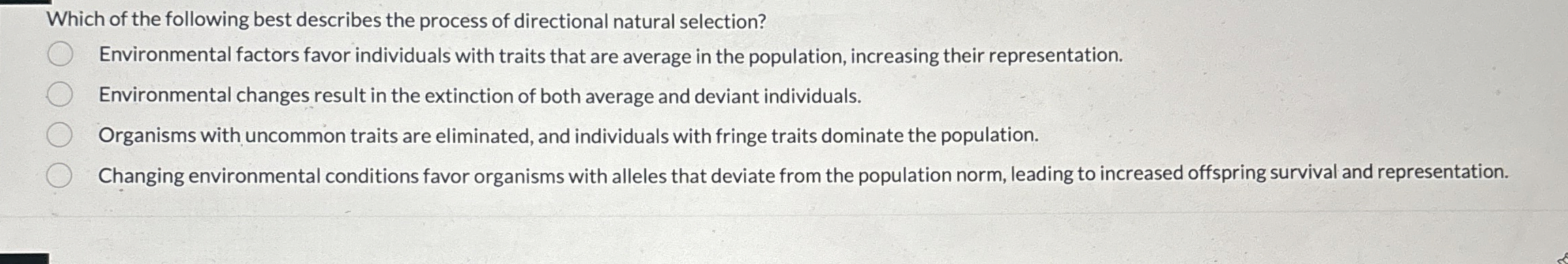 Solved Which of the following best describes the process of | Chegg.com