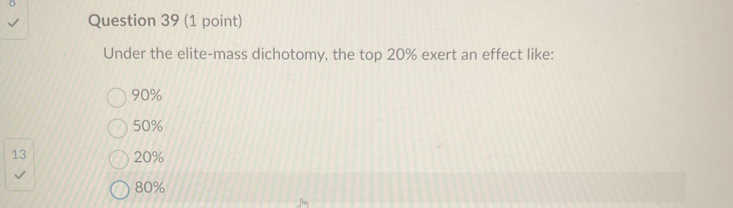 Solved Question 39 (1 ﻿point)Under the elite-mass dichotomy, | Chegg.com