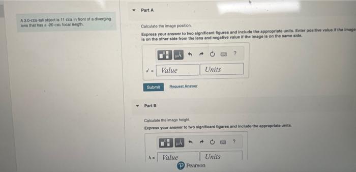 Solved A 3.0−cm−4st obiest is 11 cm in tiont of a diverging | Chegg.com