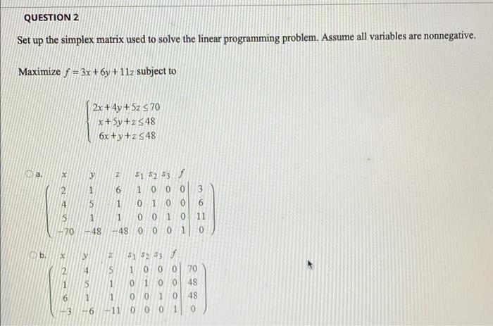Solved QUESTION 1 The given matrix is an augmented matrix | Chegg.com