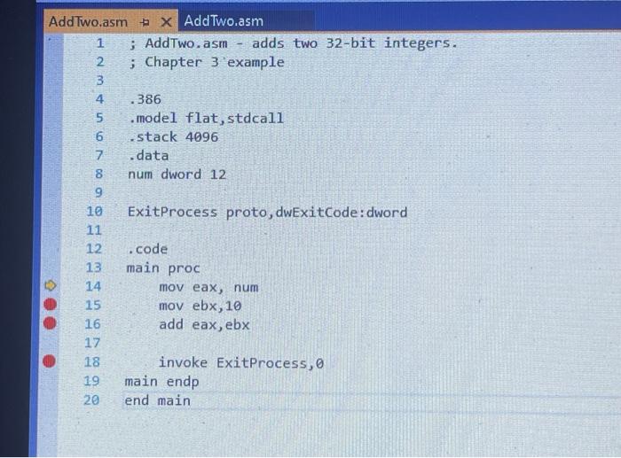 Solved WN LON AddTwo.asmx Add Two.asm 1 ; AddTwo asm adds | Chegg.com