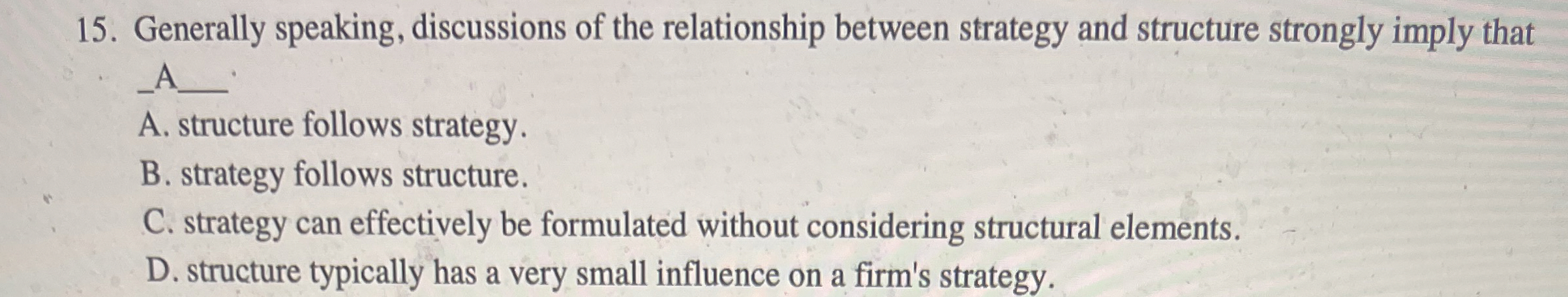 Solved Generally speaking, discussions of the relationship | Chegg.com