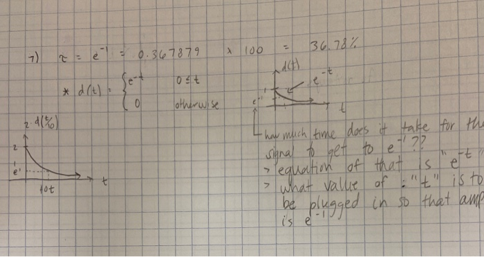 Solved IN o therwise | Calculate it's time-constant 기 | Chegg.com