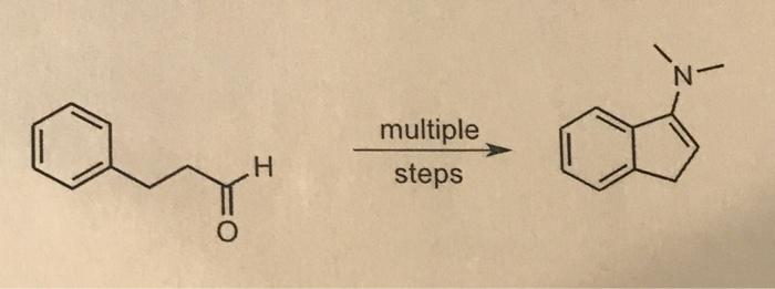 Solved propose a synthetic pathway for the reaction | Chegg.com