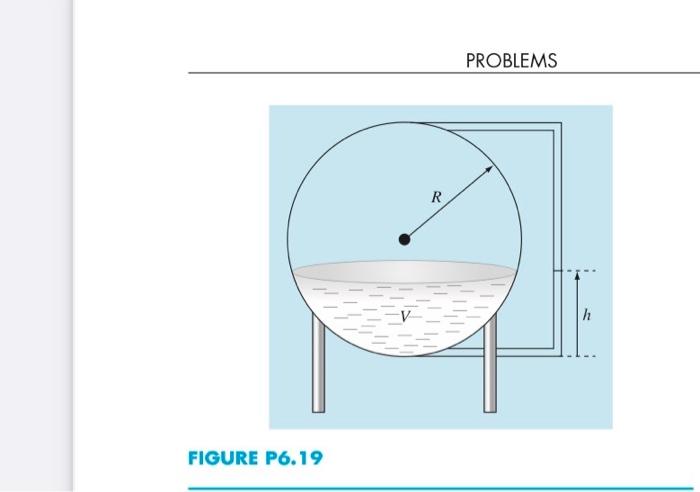 Solved 6.19 You are designing a spherical tank (Fig. P6.19) | Chegg.com