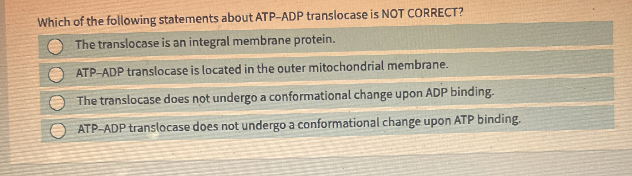 Solved Which of the following statements about ATP-ADP | Chegg.com