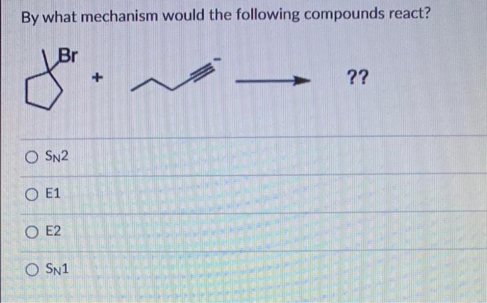 Solved By what mechanism would the following compounds | Chegg.com