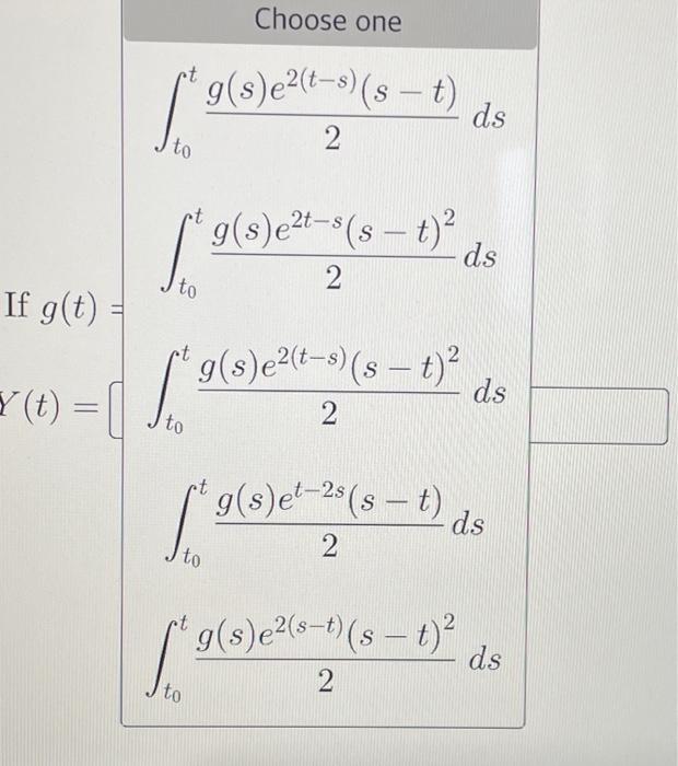 Solved Find a formula involving integrals for a particular | Chegg.com