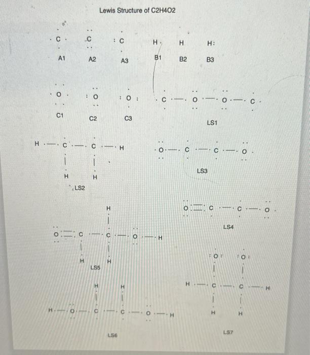 Solved To build the Lewis structure of C2H4O2, start by | Chegg.com