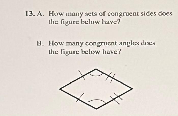 Solved 3. A. How many sets of congruent sides does the | Chegg.com