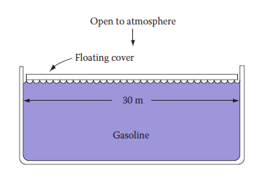 Solved A floating cover is used in oil- ﻿and | Chegg.com