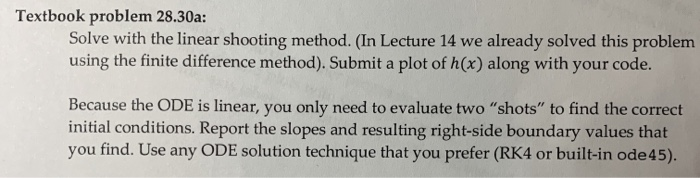 Textbook problem 28.30a: Solve with the linear | Chegg.com