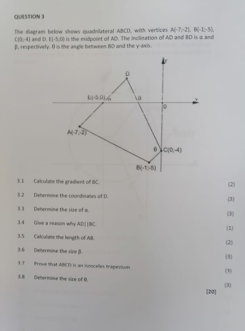 Solved QUESTION 3The diagram below shows quadrilateral ABCD, | Chegg.com Solved QUESTION 3The diagram below shows quadrilateral ABCD, | Chegg.com