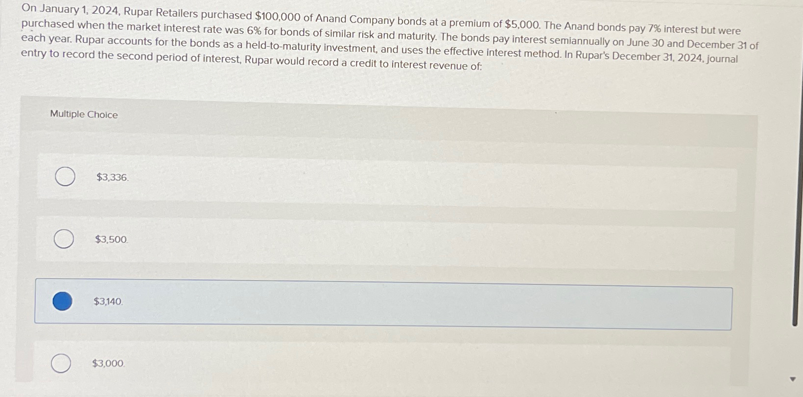 Solved On January 1,2024 , ﻿Rupar Retailers purchased | Chegg.com