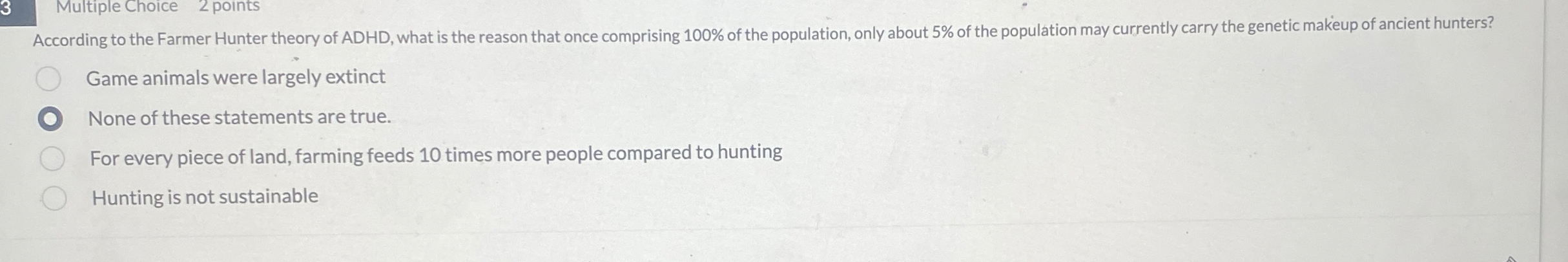 Solved 3Multiple Choice 2 ﻿pointsAccording to the Farmer | Chegg.com