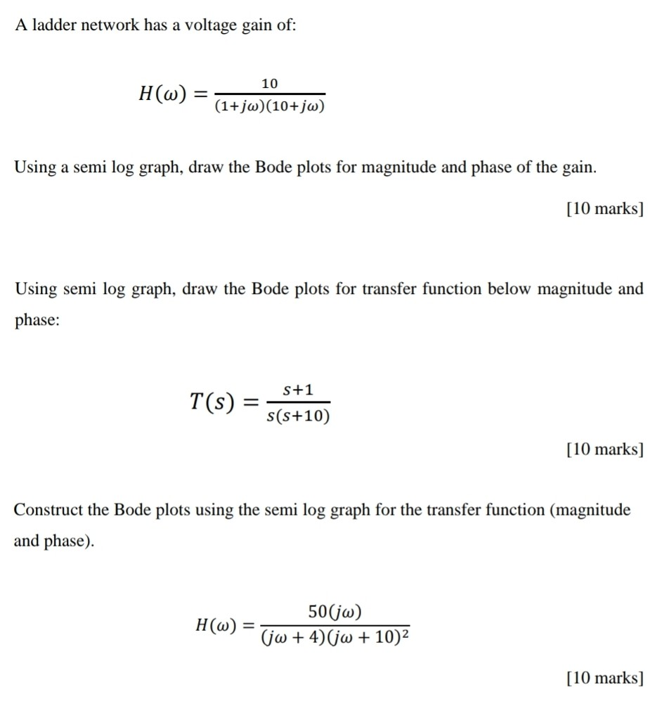 Solved Obtain the transfer function, H(o) corresponding to | Chegg.com