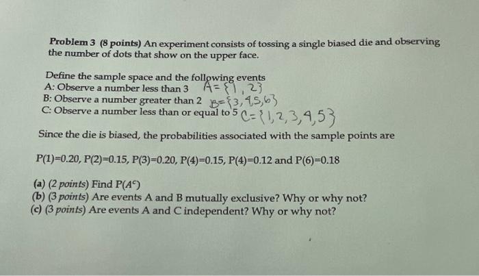 Solved Problem 3 ( 8 points) An experiment consists of | Chegg.com