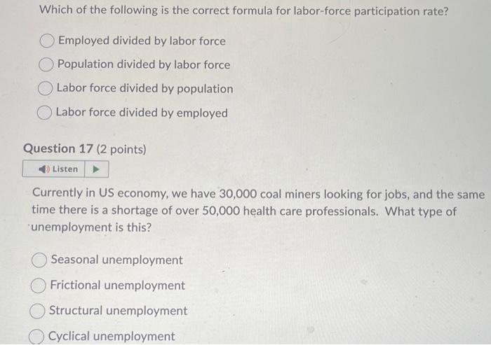 Solved Which of the following is the correct formula for | Chegg.com