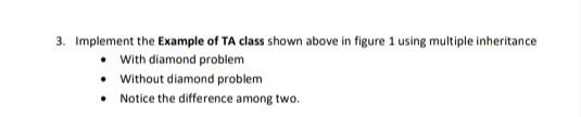 3. Implement the Example of TA class shown above in | Chegg.com