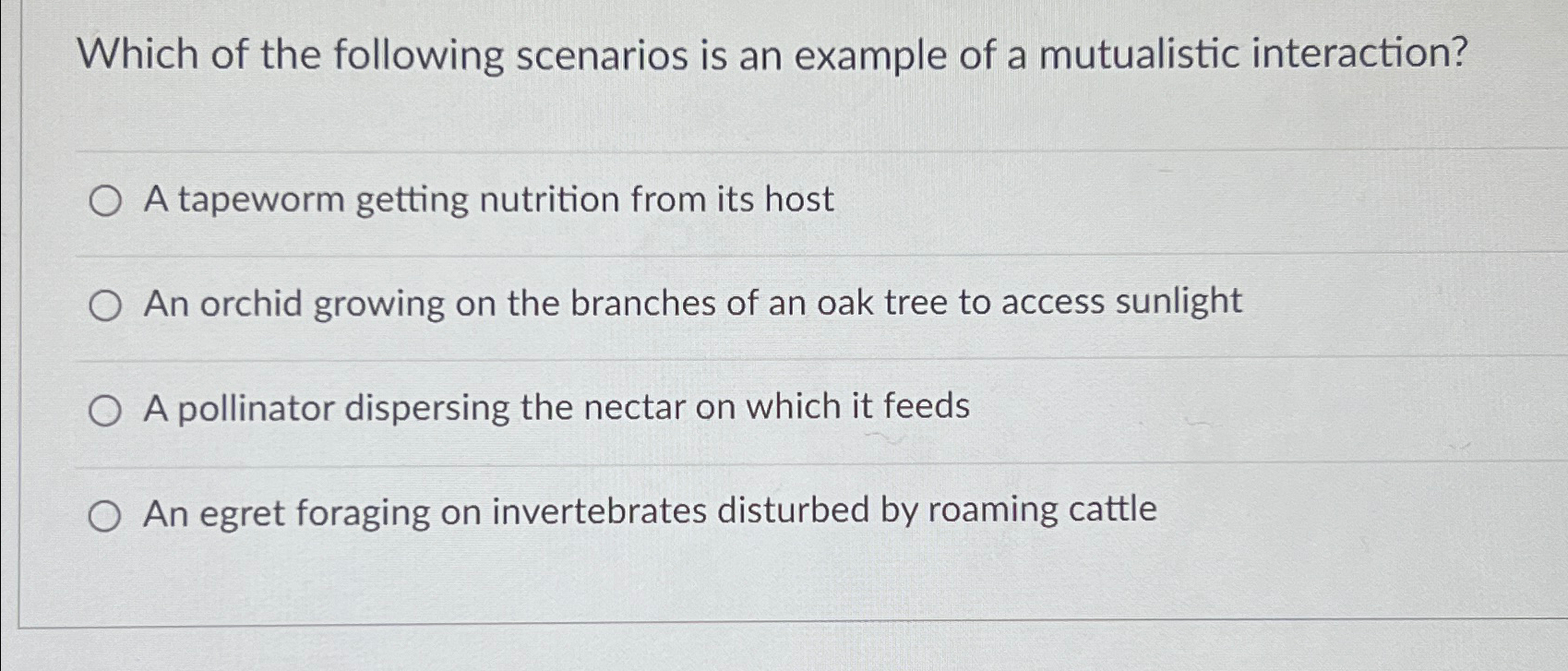 Solved Which of the following scenarios is an example of a | Chegg.com